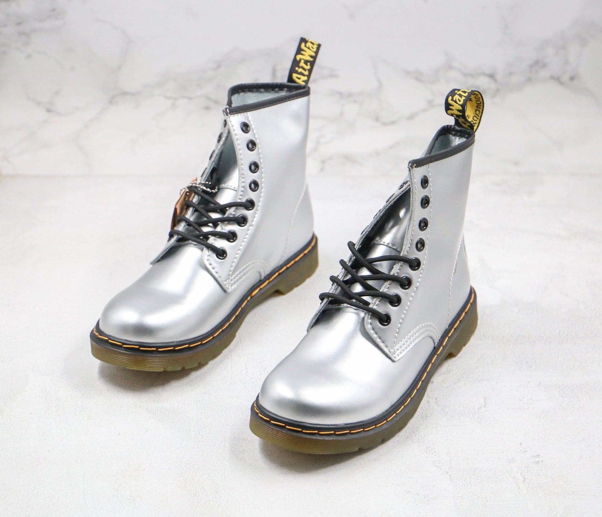 DR MARTENS - SILVER – Ice Blue Sneakers