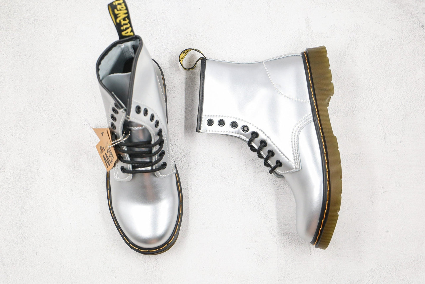 DR MARTENS - SILVER – Ice Blue Sneakers